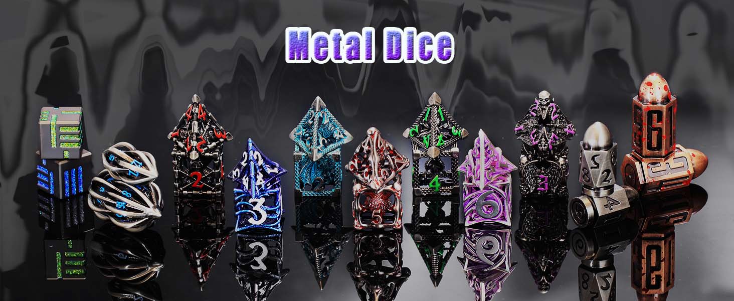 D&D Dice Sets for Dungeons and Dragons Role Playing Dice-DICEDNDSET